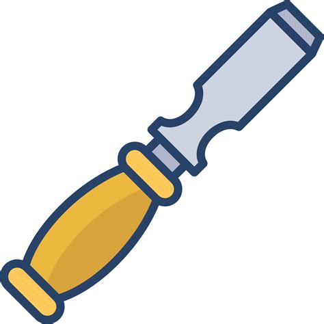 Chisel Linear Color Illustration 45803352 Vector Art At Vecteezy