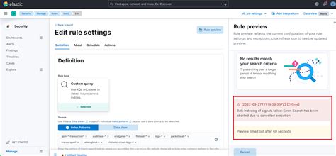 Security Solution Error Occurs Under Rule Preview Flyout On Adding