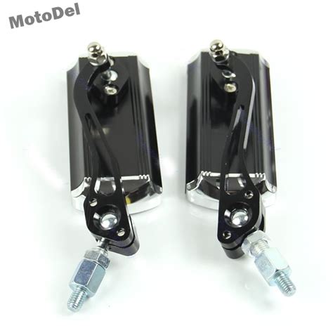 Зеркала Зеркала для мотоцикла скутера квадроцикла черно хром комплект