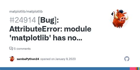 Bug AttributeError Module Matplotlib Has No Attribute RcParams Issue