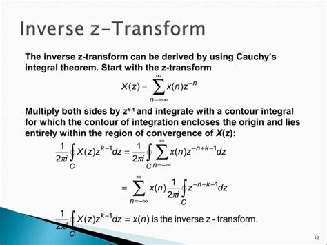 Z Transform And Inverse Z Transform Signal And Systems Ppt