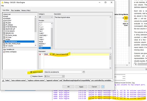Column Duplicate Issue Rule Engine Knime Analytics Platform Knime