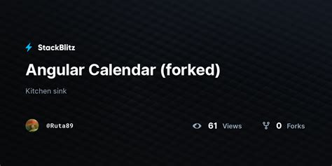 Angular Calendar Forked Stackblitz