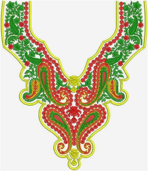 Embdesigntube Expert Creators Embroidery Neck Designs