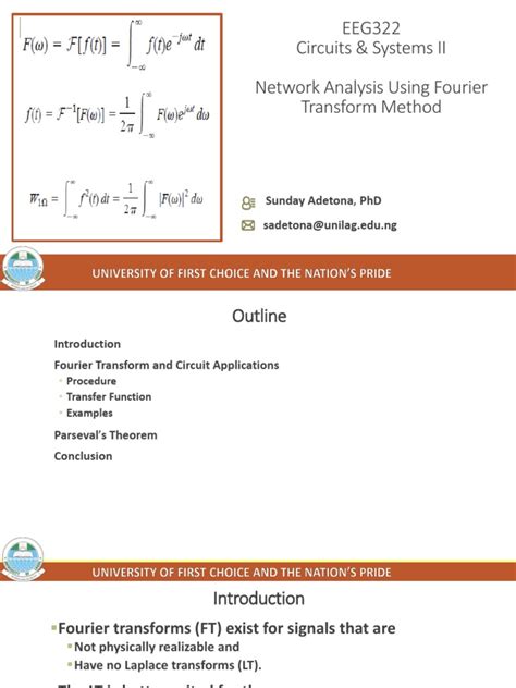 fourier transform ppt download free pdf fourier transform signal