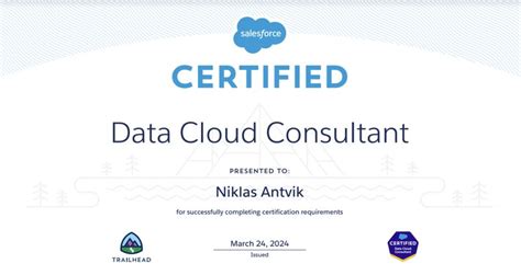 Niklas Antvik On Linkedin Salesforce Datacloud Certification