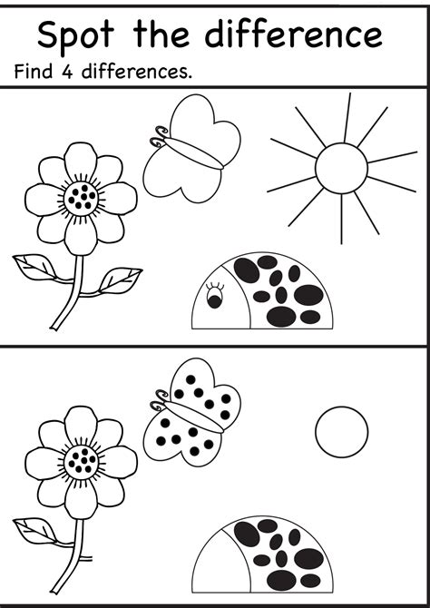Free Printable Spot The Difference