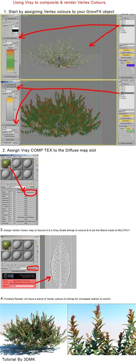 Using Vray To Composite Render Vertex Colours Tutorials And Examples Exlevel Forum