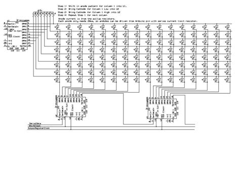 How To Make A 8x80 Led Dot Matrix Display Leds And Multiplexing Arduino Forum