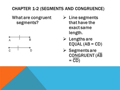 Geometry Congruent Segments