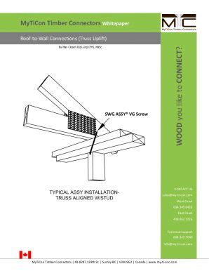 Roof To Wall Connections Truss Uplift Mass Timber Connections Mtc