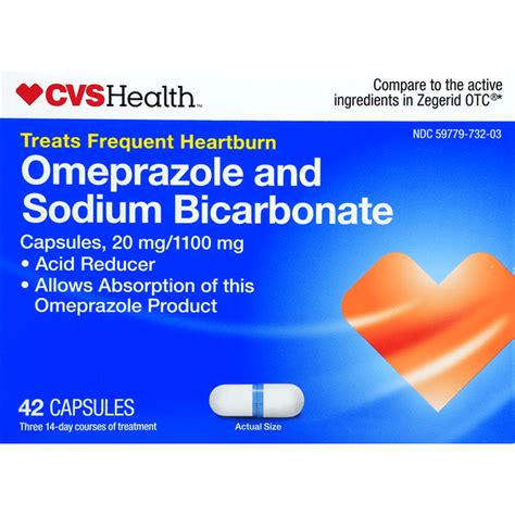Cvs Health Omeprazole And Sodium Bicarbonate Capsules 42 Each