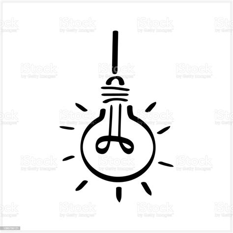 낙서 램프 클립 아트 고립 키즈 손으로 그린 벡터 스톡 일러스트 레이 션 Eps 10 아이콘에 대한 스톡 벡터 아트 및 기타