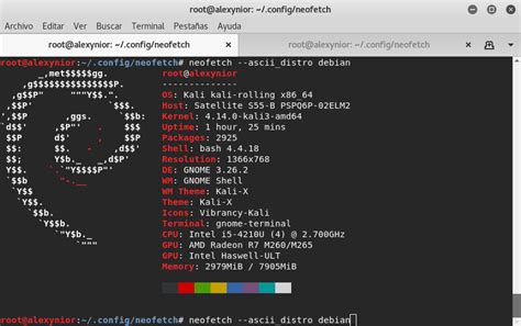 Neofetch Obtener Toda La Información Del Sistema Linux Esgeeks
