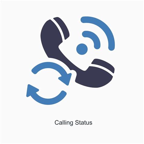 Premium Vector Calling Status And Support Icon Concept