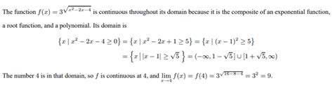 Using Continuity To Evaluate A Limit Of A Composite Function • Physics Forums Using Continuity To Evaluate A Limit Of A Composite Function • Physics Forums