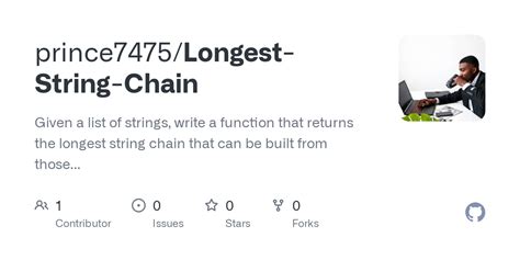 Github Prince7475longest String Chain Given A List Of Strings