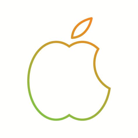 Beautiful Apple Logo Vector Line Icon 16988921 Vector Art At Vecteezy
