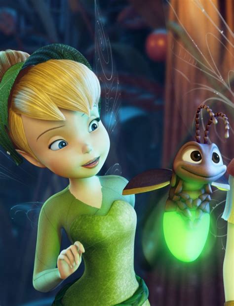 Tinkerbell And The Frog From Disneys Animated Movie Tinkerbell