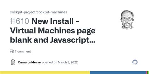 New Install Virtual Machines Page Blank And Javascript Errors · Issue