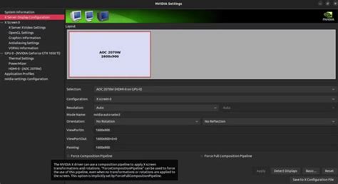fix screen tearing linux