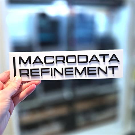 Severance Macrodata Refinement Optics And Design Wall Signs Full Size Includes Mounting Tape