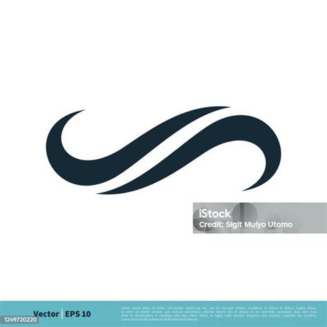추상 Swoosh 장식 아이콘 벡터 로고 템플릿 일러스트 디자인 벡터 Eps 10 로고에 대한 스톡 벡터 아트 및 기타 이미지 로고 파도 패턴 파도 Istock
