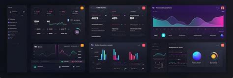 Premium Photo Modern DarkThemed Admin Dashboard UI With Sidebar Navigation And Interactive