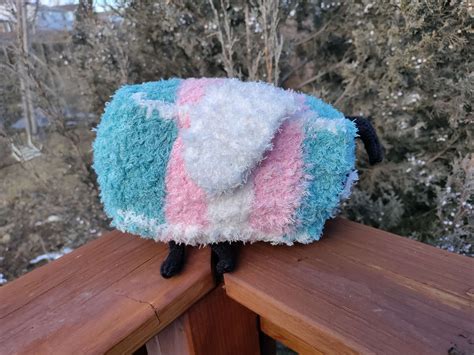 Transgender Trans Flag Minecraft Bee Plush Etsy