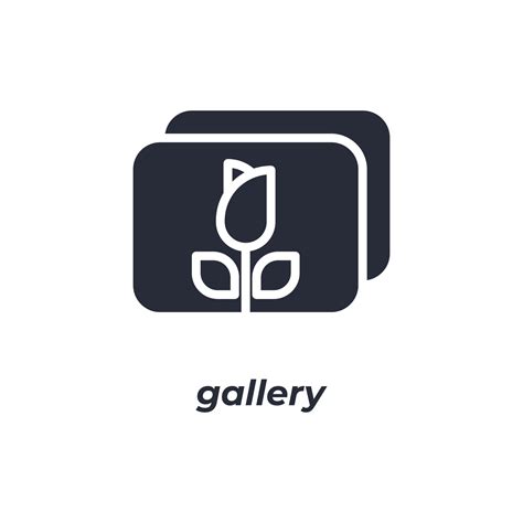 Vector Sign Gallery Symbol Is Isolated On A White Background Icon