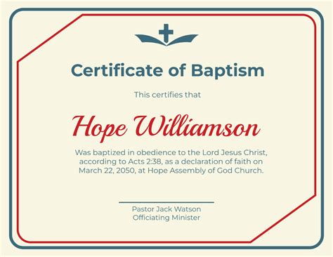 United Methodist Baptism Certificate Template Printable Certificate Of