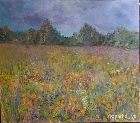 Trollius Europaeus In The Meadow In June Rpainting