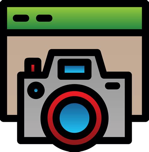 Camera Website Flat Icon 15836618 Vector Art At Vecteezy