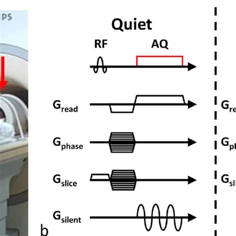 A The Silent Gradient Coil Used In This Work Indicated By The Red Download Scientific Diagram