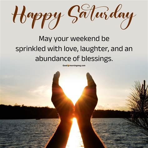 70 Happy Saturday Good Morning Blessings