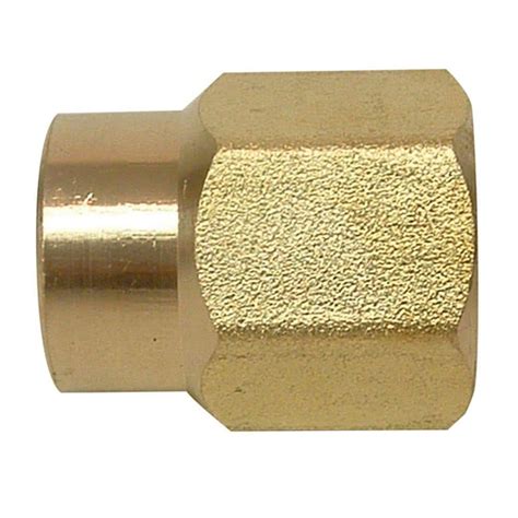 Everbilt 34 In X 12 In Fip Brass Reducing Coupling Fitting 801919 The Home Depot