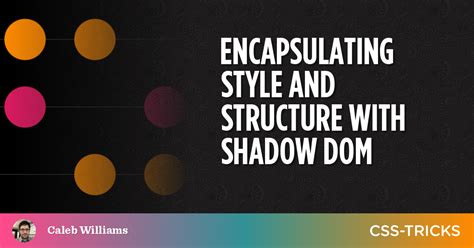 使用 Shadow Dom 封装样式和结构 Css Tricks 中文