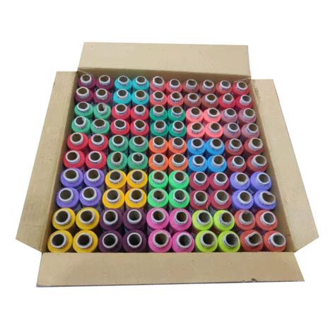 Multicolor Spun Dyed Polyester Sewing Thread Packaging Type Box At