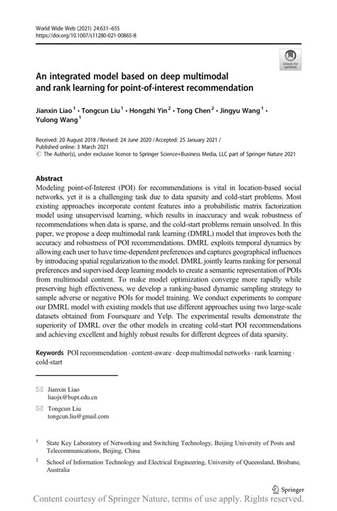 An Integrated Model Based On Deep Multimodal And Rank Learning For
