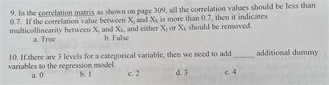 solved 4 when using the regression tool of excel on a