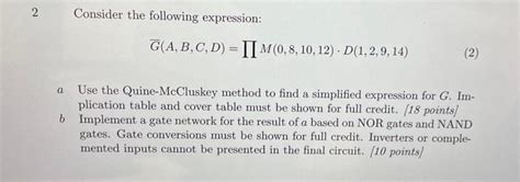 Solved Consider The Following Expression