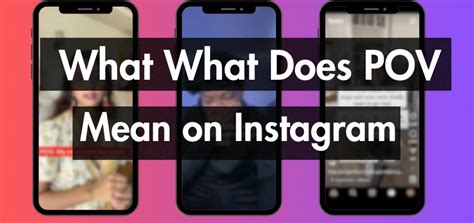 What Does Pov Mean On Instagram