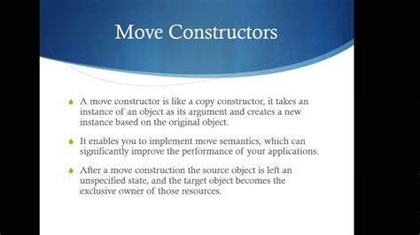 Cs341 Move Semantics Youtube