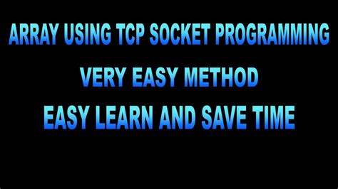 Tcp Socket Array Programming Passed Array In Socket Programming