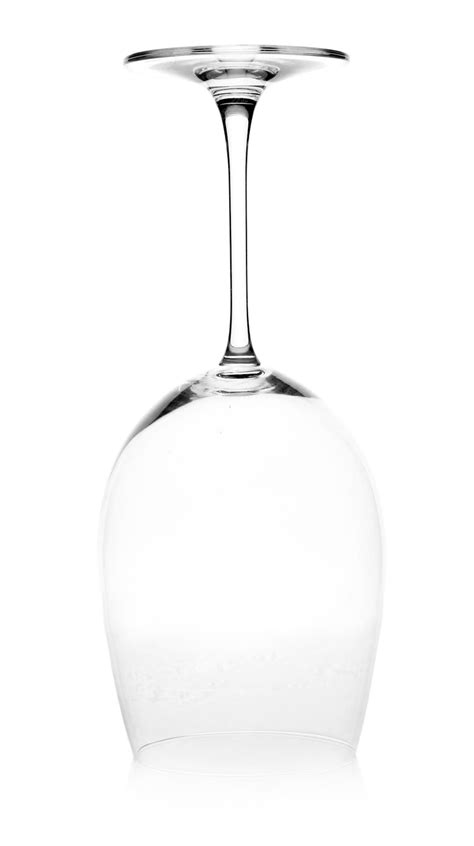 Premium Photo Empty Wine Glass Isolated On White