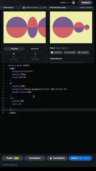 5 12 2024 css battle daily challenge solution 100 match html css cssbattle youtube