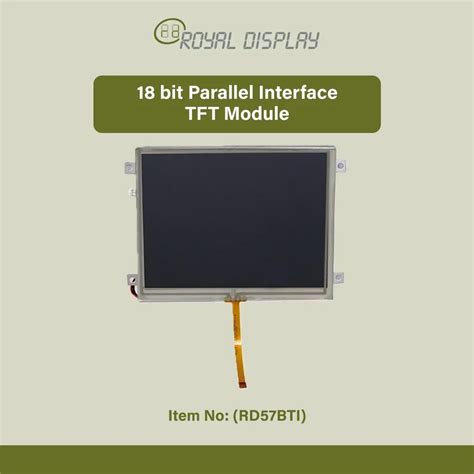 5 7 18 Bit Parallel Interface Tft Lcd Display Module Rd57bti White At ₹ 4200 Piece In Thane