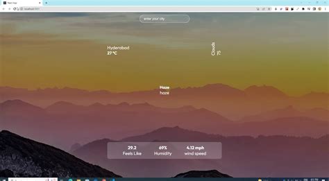 🌦️ completed my weather web app with react js axios and