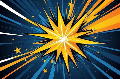 Premium Photo Yellow Exploding Star Textured Surface Background