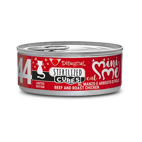 Disugual 44 Mini Me Cubes Carne Res Y Pollo Asado 85gr Gato